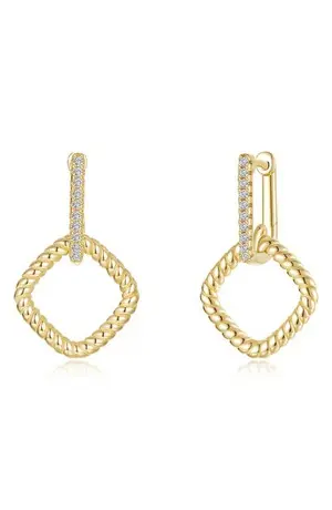 Lafonn Celesta Cube Dangle Earrings - Gold