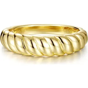 Lafonn Dome Rope Ring - Gold