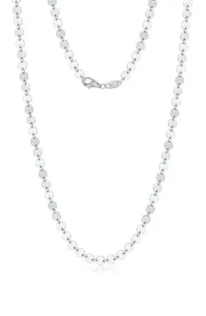 Lafonn Lola Disc Chain Necklace - Silver