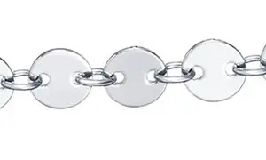 Lafonn Lola Disc Chain Necklace - Silver