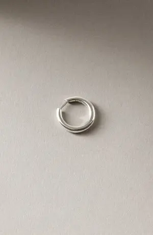 NOOTKA Polished Mid Hoop - Silver