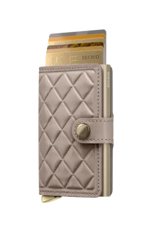 SECRID Premium Miniwallet+ Emboss Diamond - Chalk