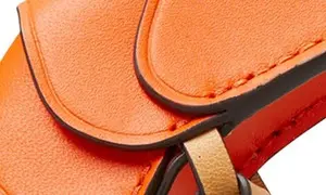 Tory Burch Prawn Leather Key Fob