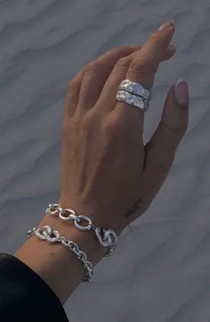 NOOTKA Dense Link Bracelet In Recycled Sterling