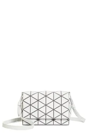 Issey Miyake Fossette Flap Crossbody Bag - Light Gray