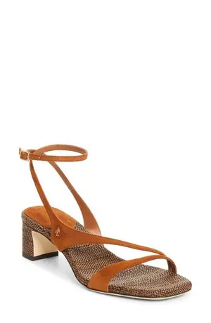 JIMMY CHOO Faye Ankle Strap Sandal - Tan