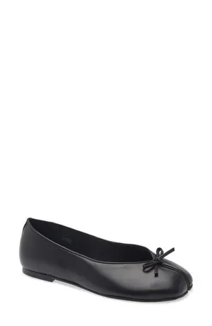 Sandy Liang Split Toe Ballet Flat - Black