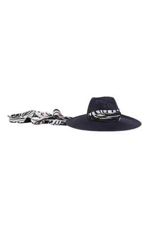 Eugenia Kim Cassidy Packable Straw Fedora With Scarf