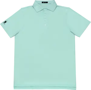 CASTLE GOLF Performance Brushed Polo Shirt - Mint