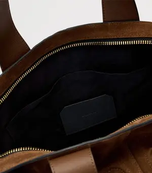 ALLSAINTS Suede Jean Rey Tote Bag - Brown