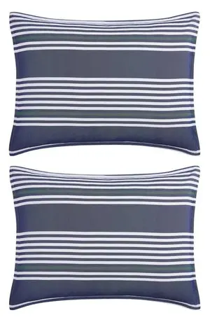 Tommy Hilfiger Lido Stripe Comforter Set - Deep Blue