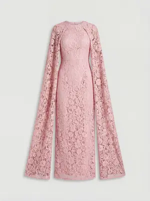 Coast Lace Cape Gown