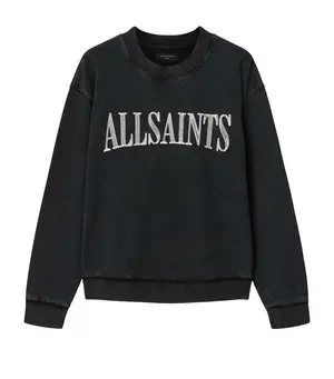 ALLSAINTS Organic Cotton Dash Sweatshirt - Black