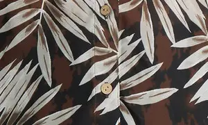 Jones New York Tropical Print Dolman Sleeve Shirt