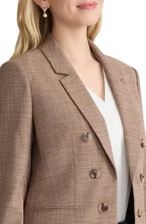 Jones New York Faux Double Breasted Blazer