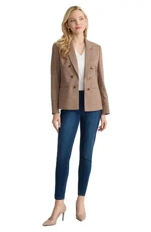 Jones New York Faux Double Breasted Blazer