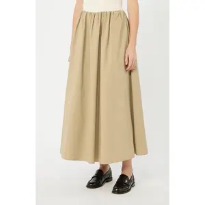 Max Mara Cotton Gathered Ankle Length Skirt