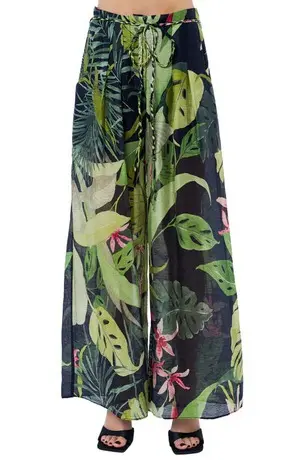 CIEBON CIEBON Thom Floral Print Maxi Skirt Black Multi