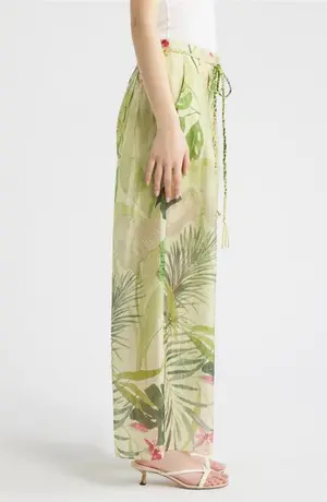 CIEBON Thom Floral Print Maxi Skirt - Citron Multi
