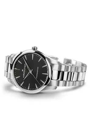 Hamilton Jazzmaster Stainless Steel Bracelet Watch - Black/silver