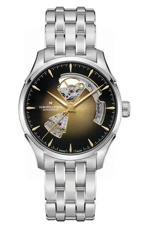 Hamilton Jazzmaster Open Heart Bracelet Watch - Gold