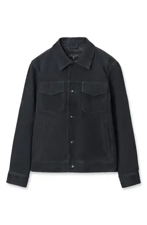 Rag & Bone Suede Trucker Jacket