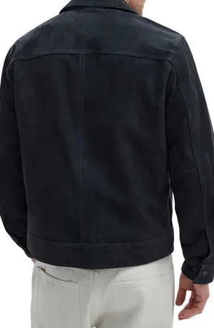 Rag & Bone Suede Trucker Jacket