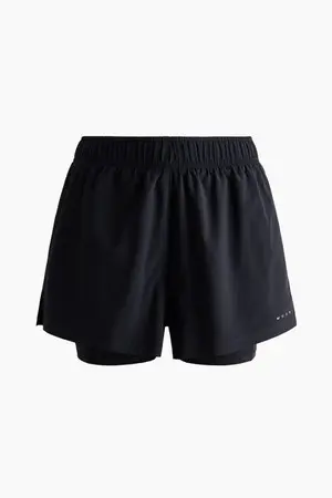 H&m Regular Fit Running Shorts With Drymove™ Technology - Black