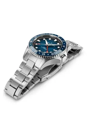 Hamilton Stainless Steel Automatic Gmt Bracelet Watch