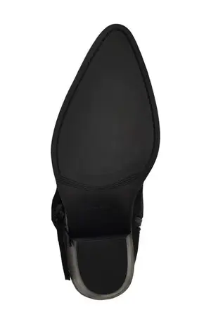 Guess Sashlee Pointed Toe Western Boot - Black