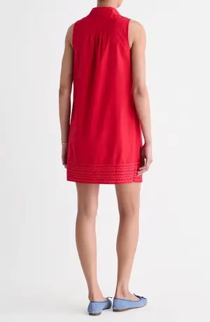 Vineyard Vines Pippa Rickrack Shirtdress - Lighthouse Red