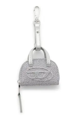 DIESEL® 1dr Dome Bag Charm - Silver