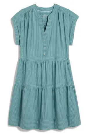 Vineyard Vines Dillon Harbor Seersucker Upf 50+ Mini Dress