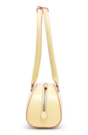DIESEL® 1dr 2.0 Dome East/west Leather Shoulder Bag - Yellow