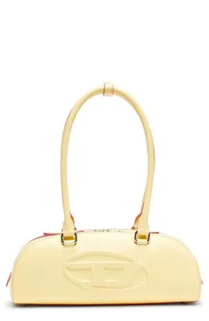 DIESEL® DIESEL® 1DR 2.0 Dome East/West Leather Shoulder Bag Yellow