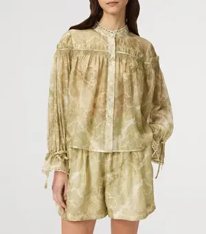 ALLSAINTS Gathered Delphine Shirt