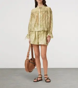 ALLSAINTS Gathered Delphine Shirt
