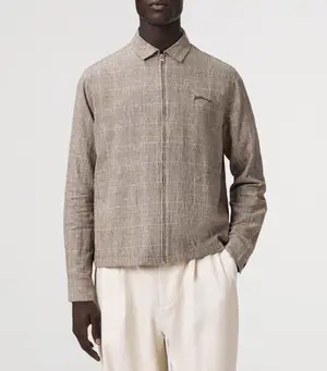 ALLSAINTS Linen-blend Keal Jacket
