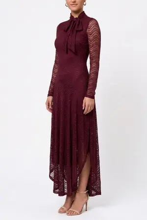 Rachel Rachel Roy Beatrice Long Sleeve Lace Maxi Dress