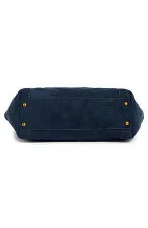 Rag & Bone Small Brayton Suede Shopper - Navy