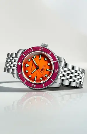 SPINNAKER Automatic Bracelet Watch - Orange