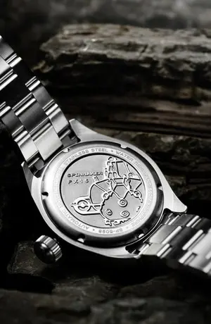 SPINNAKER Diver Automatic Bracelet Watch - Black