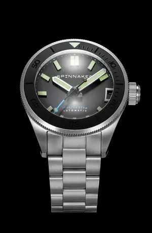 SPINNAKER Diver Automatic Bracelet Watch - Black