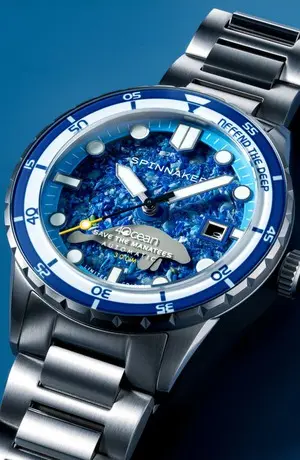 SPINNAKER X 4ocean Manatee Automatic Bracelet Watch