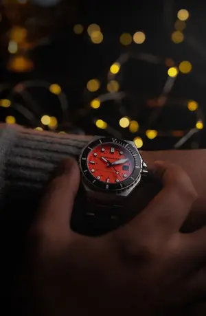 SPINNAKER Dumas Automatic Bracelet Watch - Orange