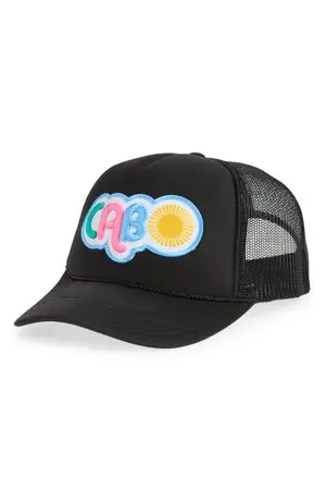 LOCAL BEACH Cabo Patch Trucker Hat - Black