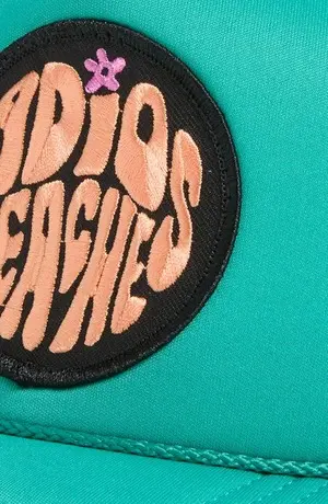 LOCAL BEACH Adios Beaches Patch Trucker Hat - Jade