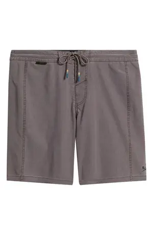 DARK SEAS Paneled Board Shorts - Brown