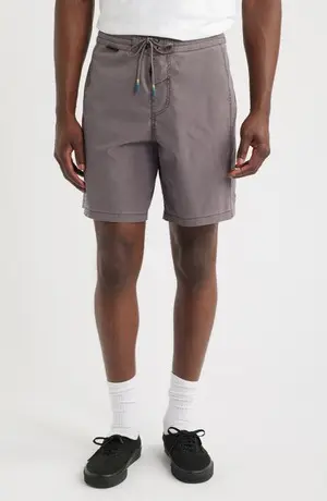 DARK SEAS Paneled Board Shorts - Brown