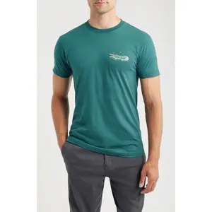 DARK SEAS Land Of Sunsine Cotton Graphic T-shirt - Pine